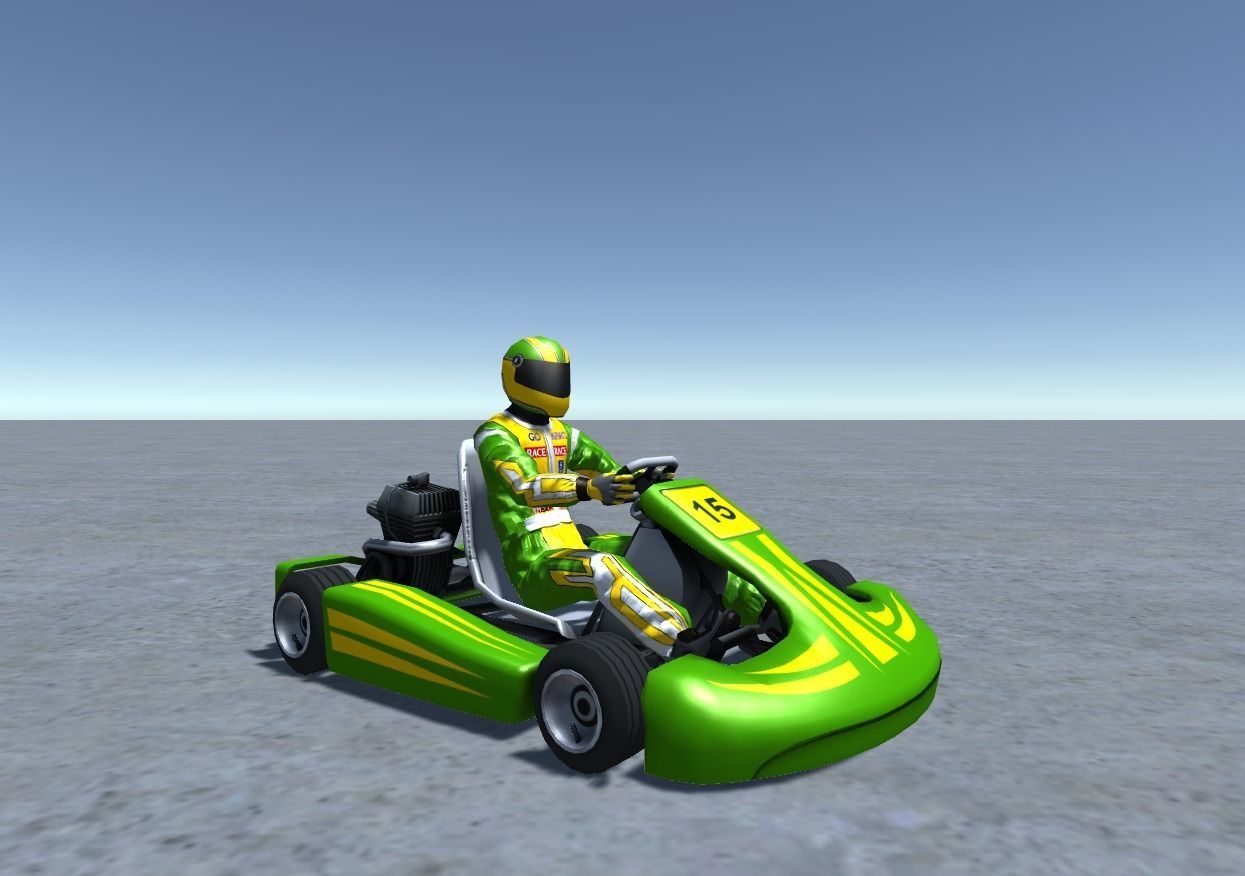 3D model 5 Low Poly Karts With Player Pack - 1 VR / AR / low-poly ...