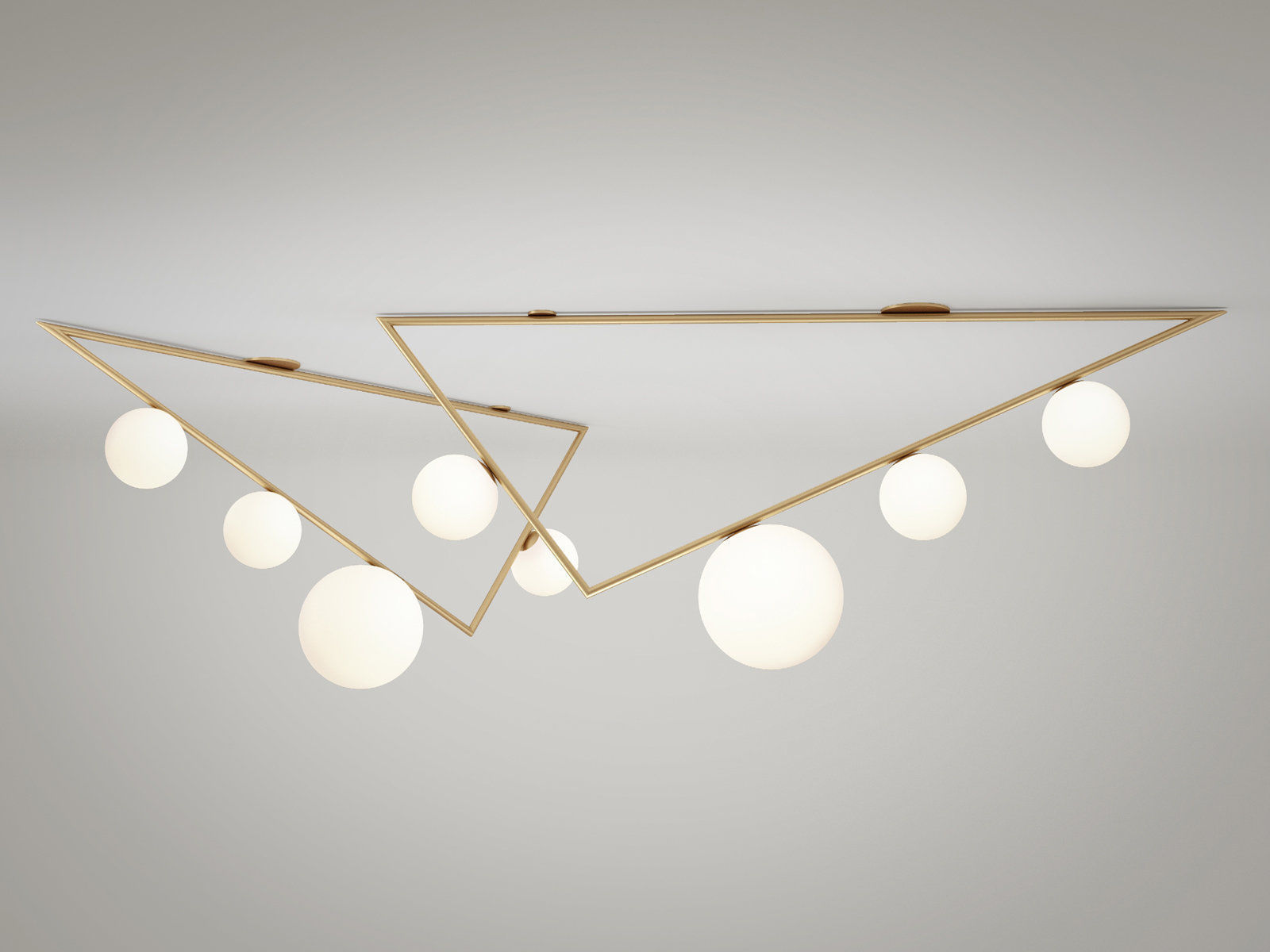 Triangle 31 Globes Ceiling Lamp 3D model | CGTrader