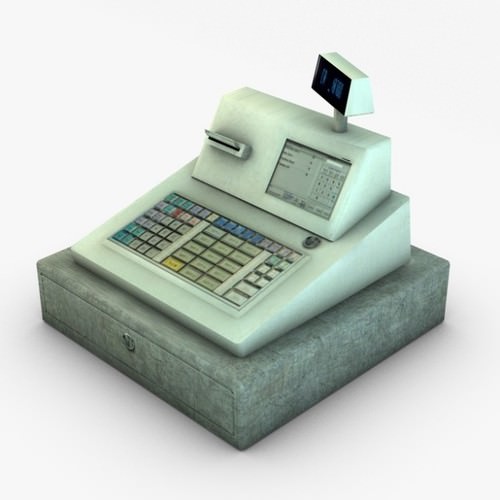 Cash register 3D Model .max .obj .3ds .fbx .c4d - CGTrader.com