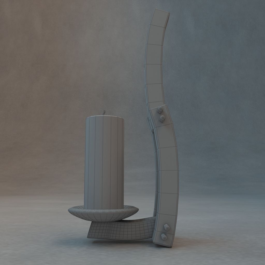 candlestick candle holder 3D model | CGTrader