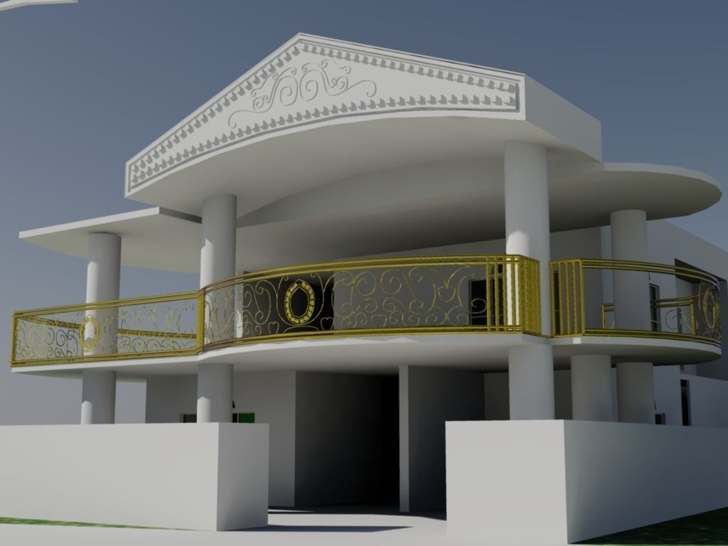 Building exterior design free 3D model | CGTrader