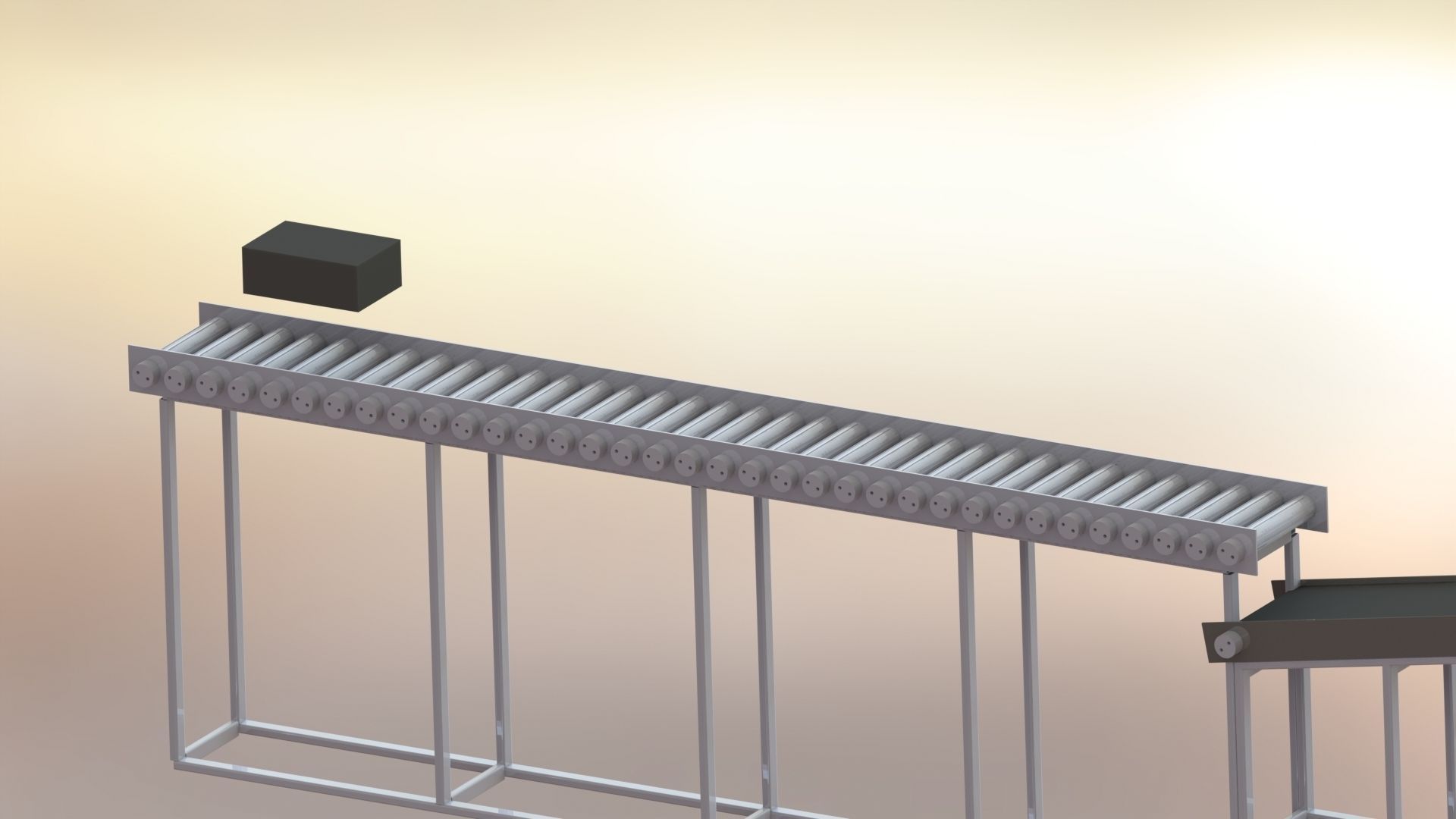 Basic conveyor assembly free 3D model | CGTrader