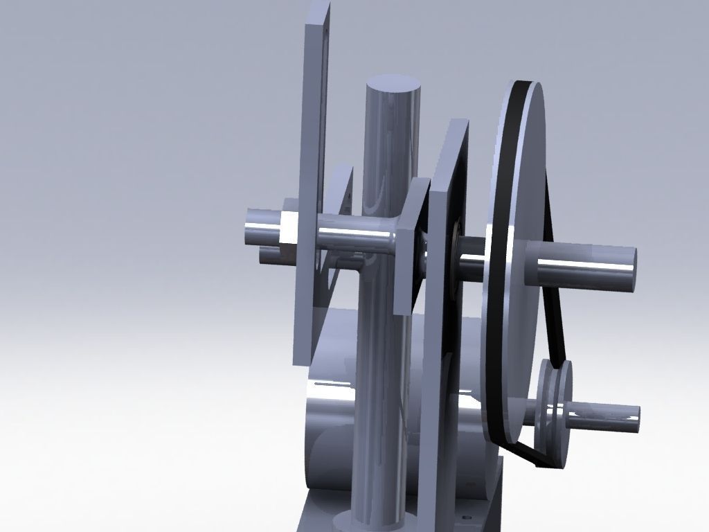 Crank sloter mechanism free 3D model | CGTrader