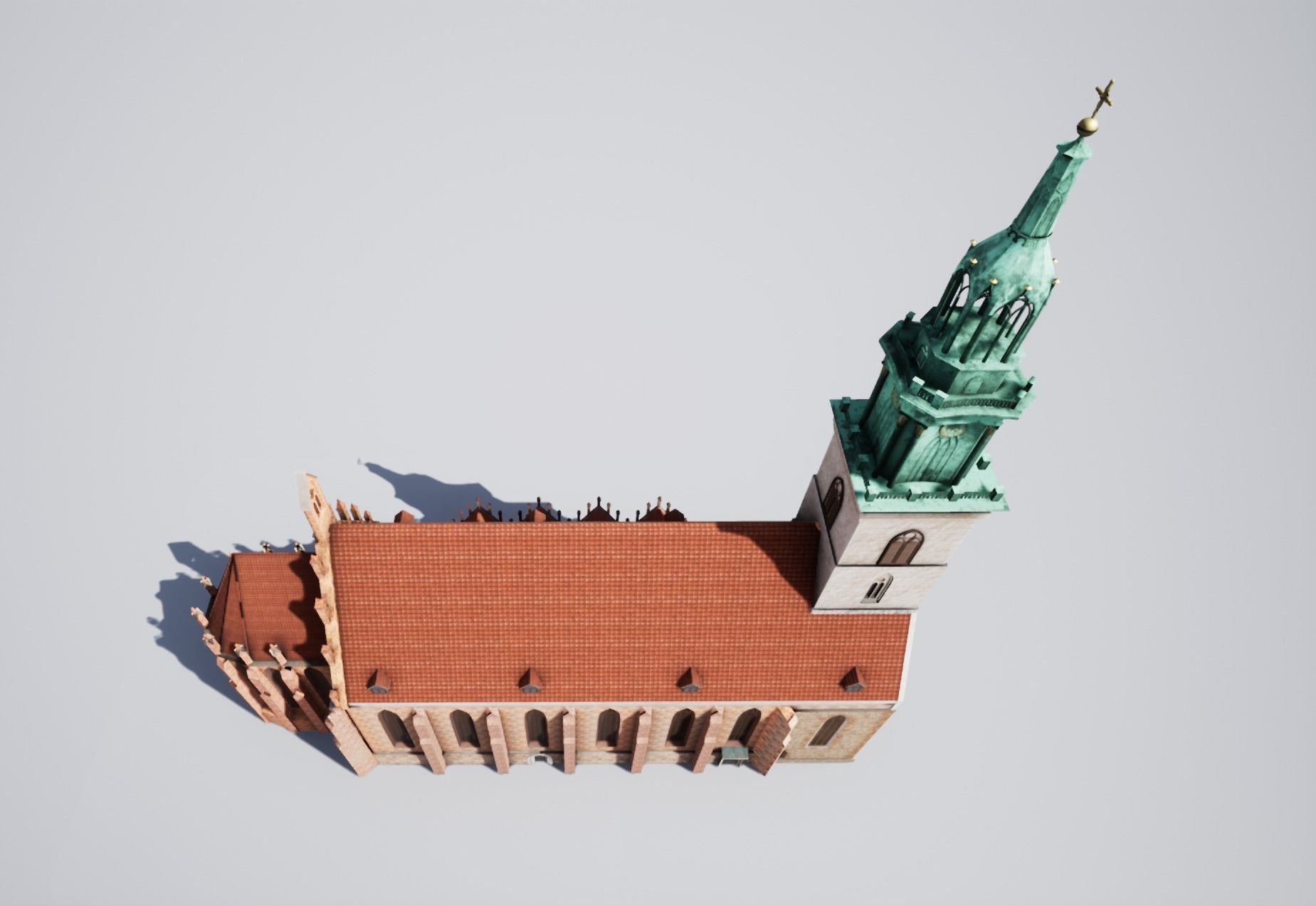 3D model Church Saint Mary VR / AR / low-poly | CGTrader