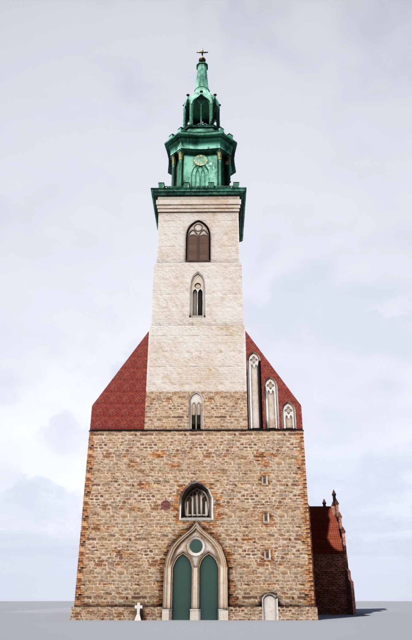 3D model Church Saint Mary VR / AR / low-poly | CGTrader