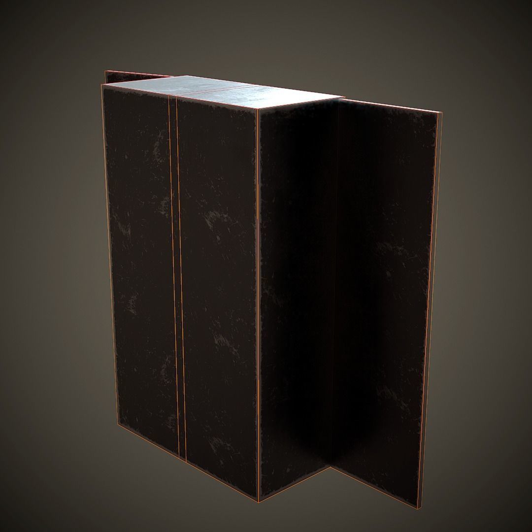 3D model Switchboard PBR Low Poly electrical box VR / AR / low-poly ...