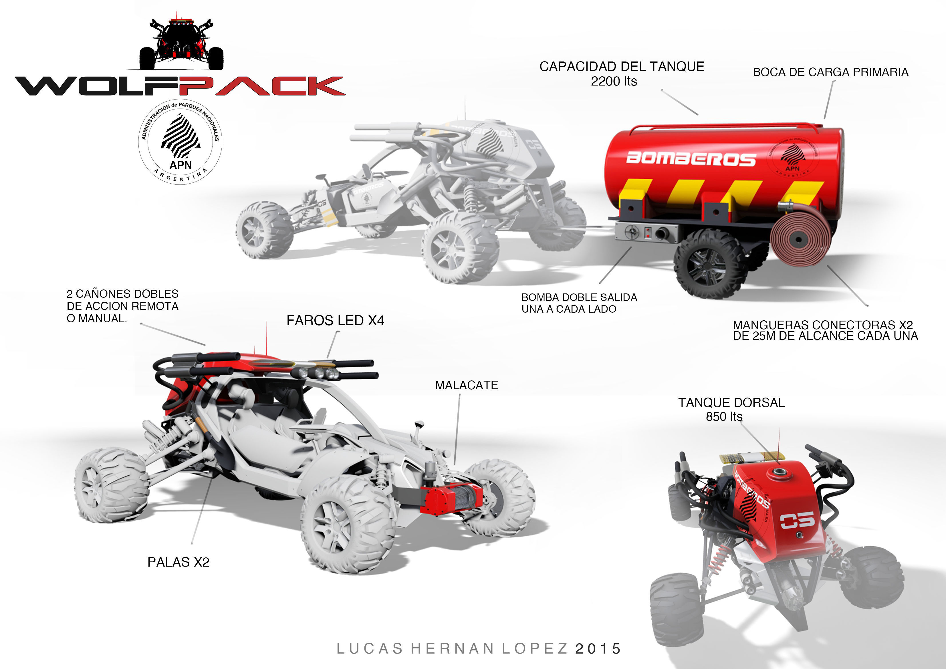 3D model FIRE BUGGY VR / AR / low-poly | CGTrader