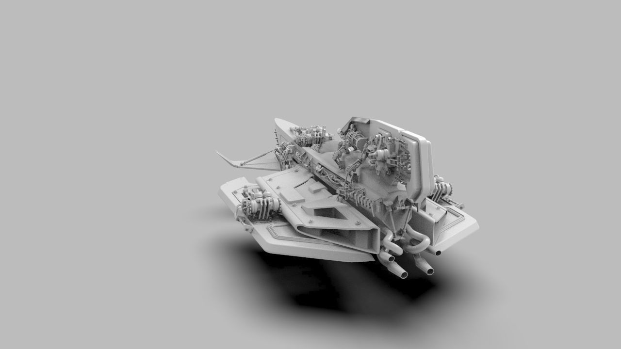 Sci-Fi Spacecraft 3D Printable 3D model 3D printable | CGTrader