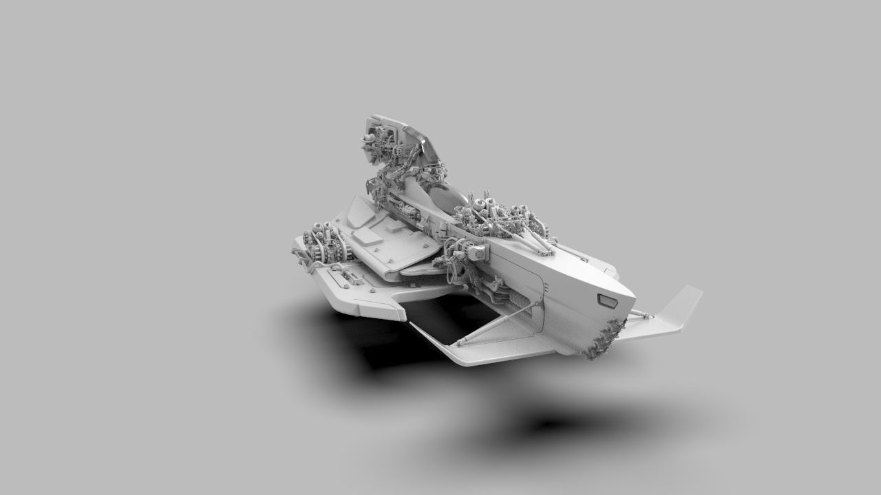 Sci-Fi Spacecraft 3D Printable 3D model 3D printable | CGTrader