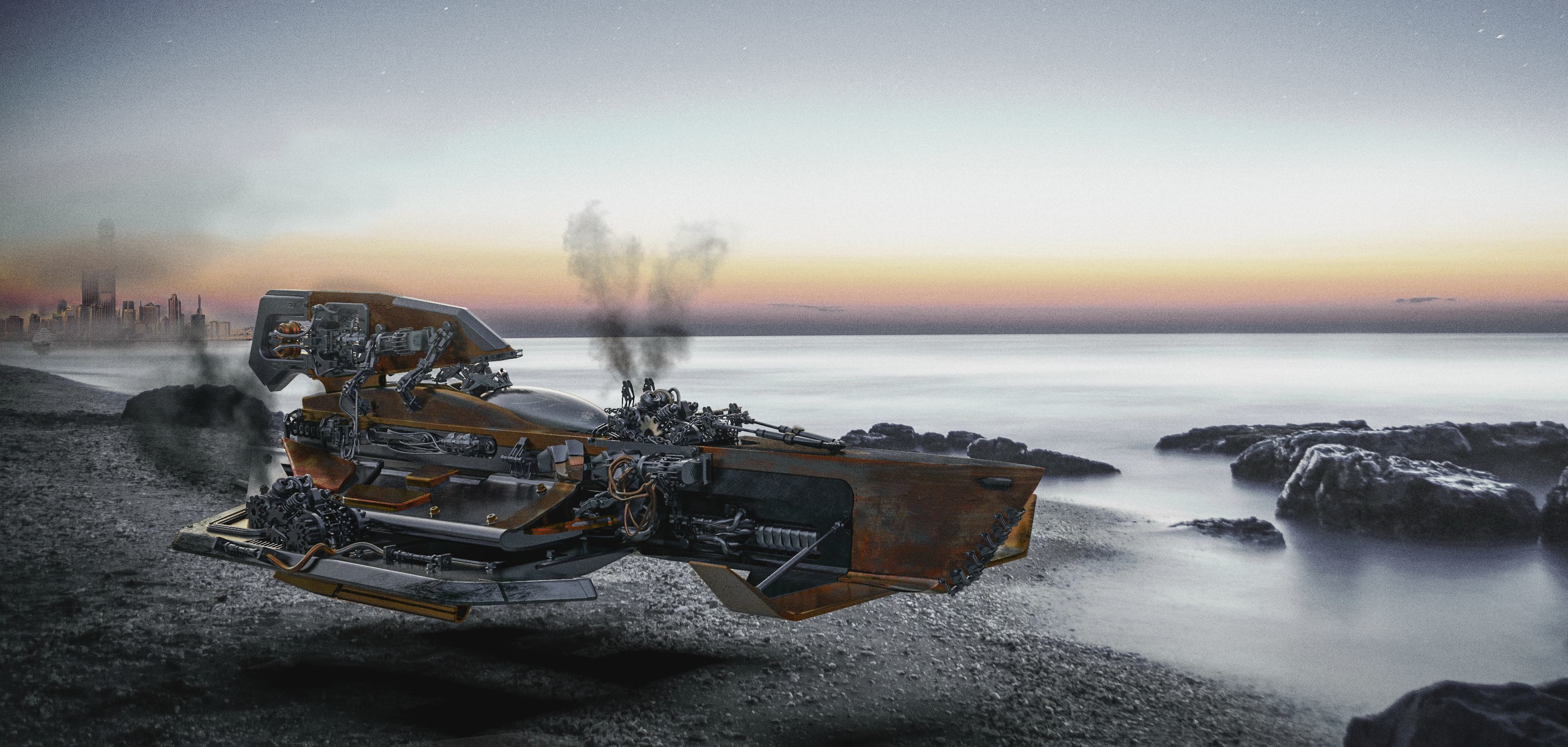 Sci-Fi Spacecraft 3D Printable 3D model 3D printable | CGTrader