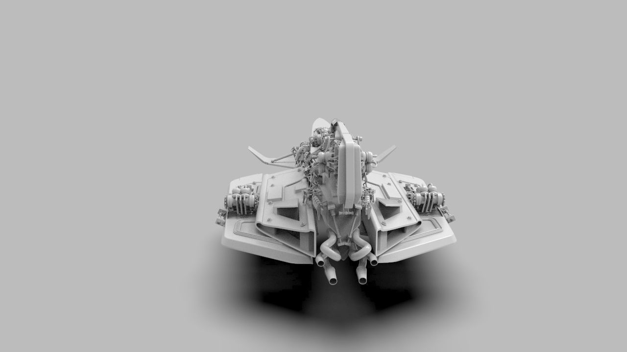Sci-Fi Spacecraft 3D Printable 3D model 3D printable | CGTrader
