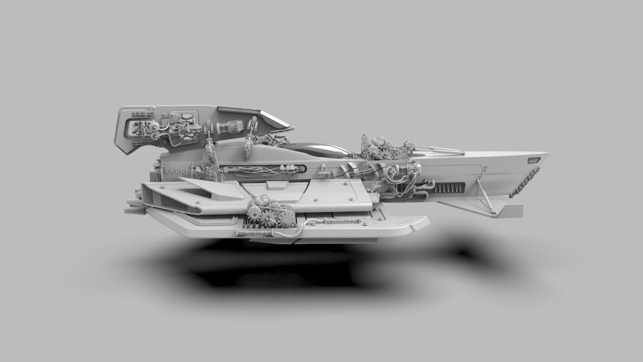 Sci-Fi Spacecraft 3D Printable 3D model 3D printable | CGTrader