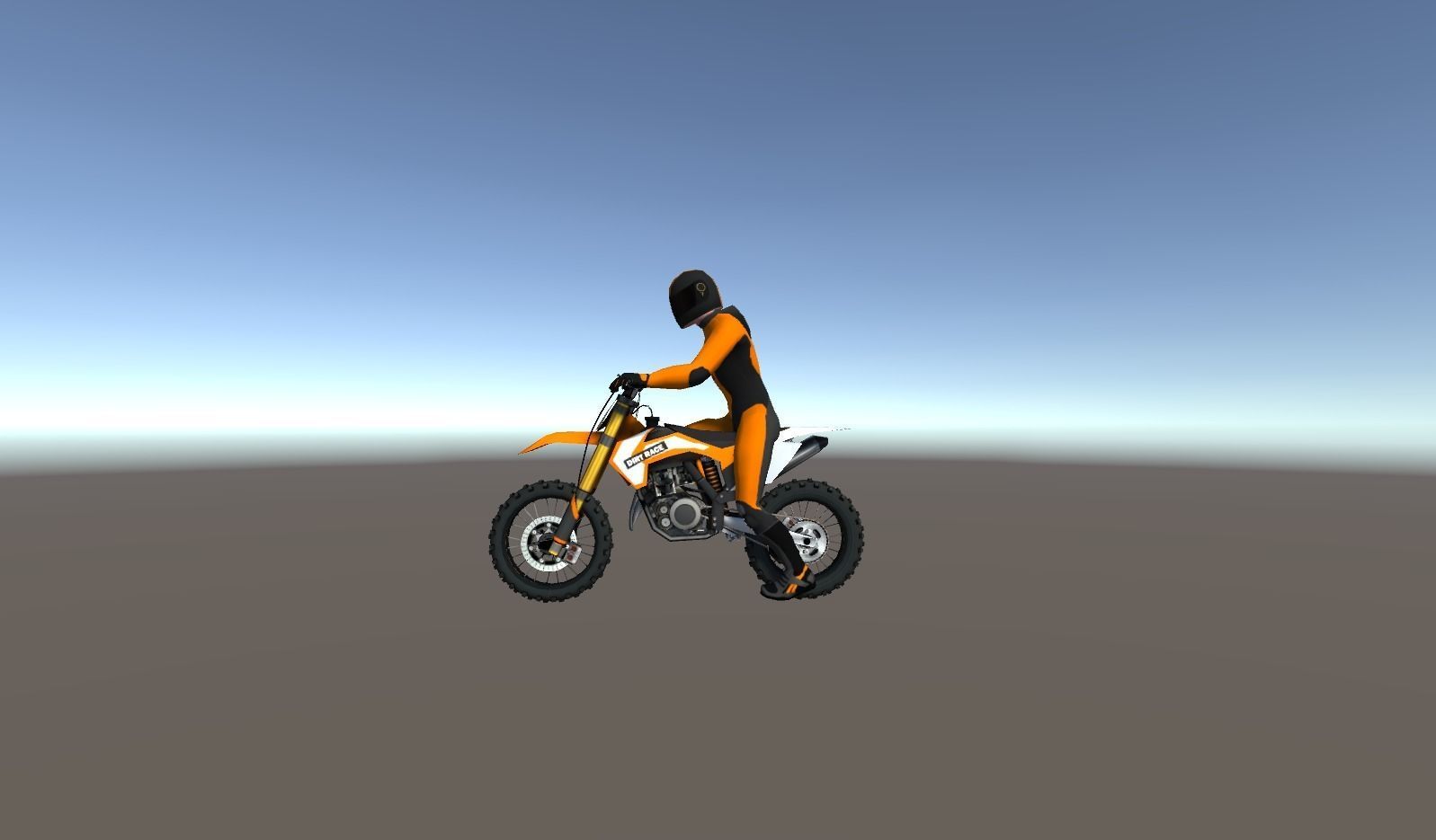 3D model Low Poly Dirt Bike With Rider-1 VR / AR / low-poly rigged ...