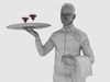 3D model Waiter Walking VR / AR / low-poly | CGTrader