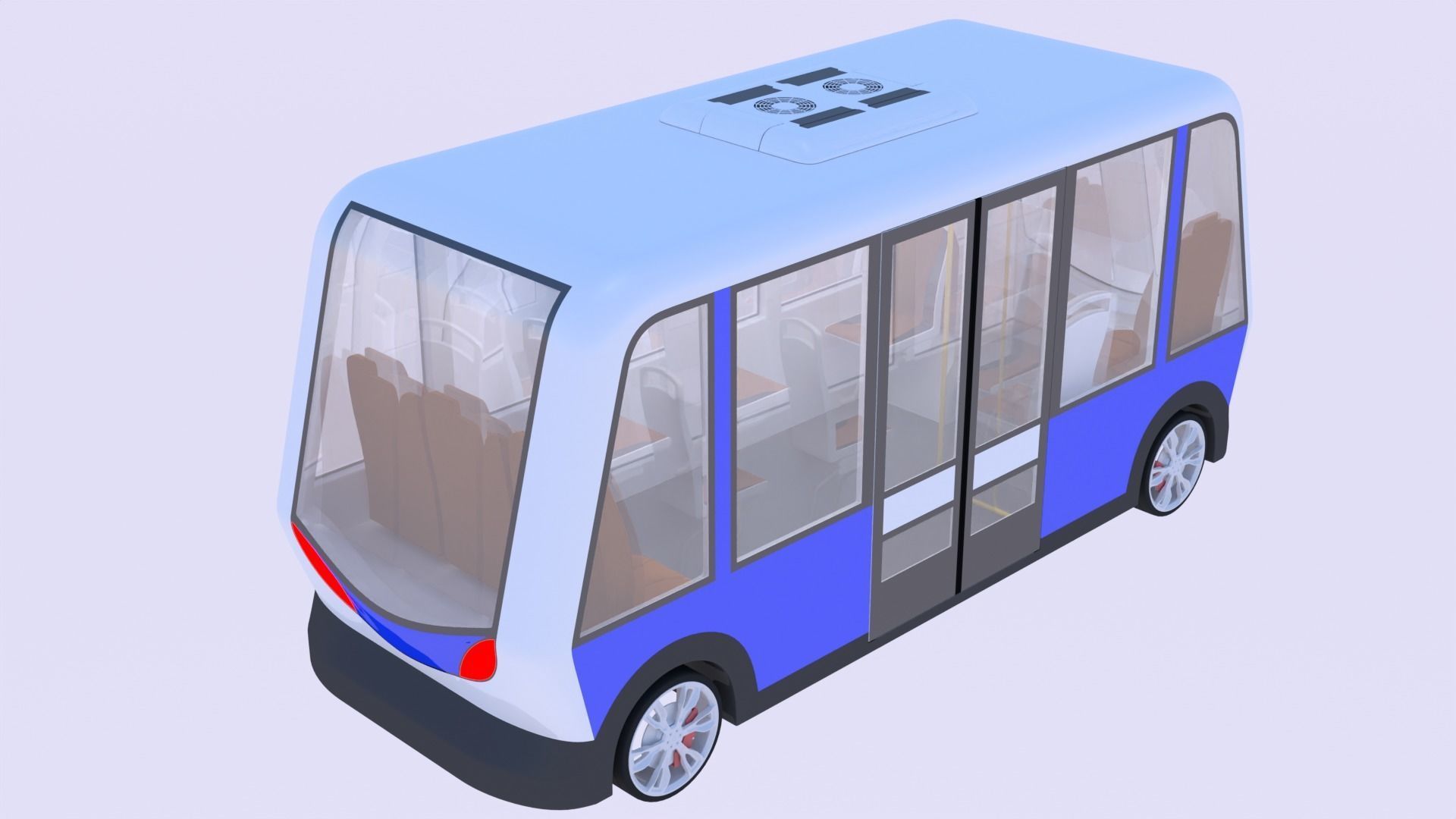 Shuttle minibus concept 2024 3D model | CGTrader
