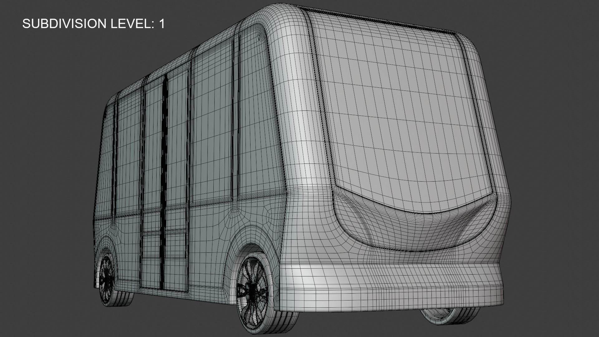 Shuttle minibus concept 2024 3D model | CGTrader