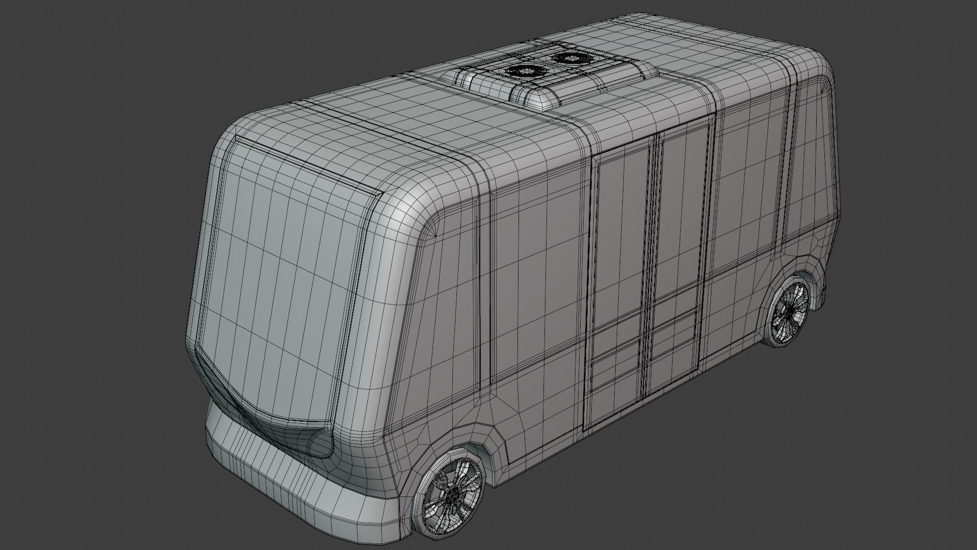 Shuttle minibus concept 2024 3D model | CGTrader