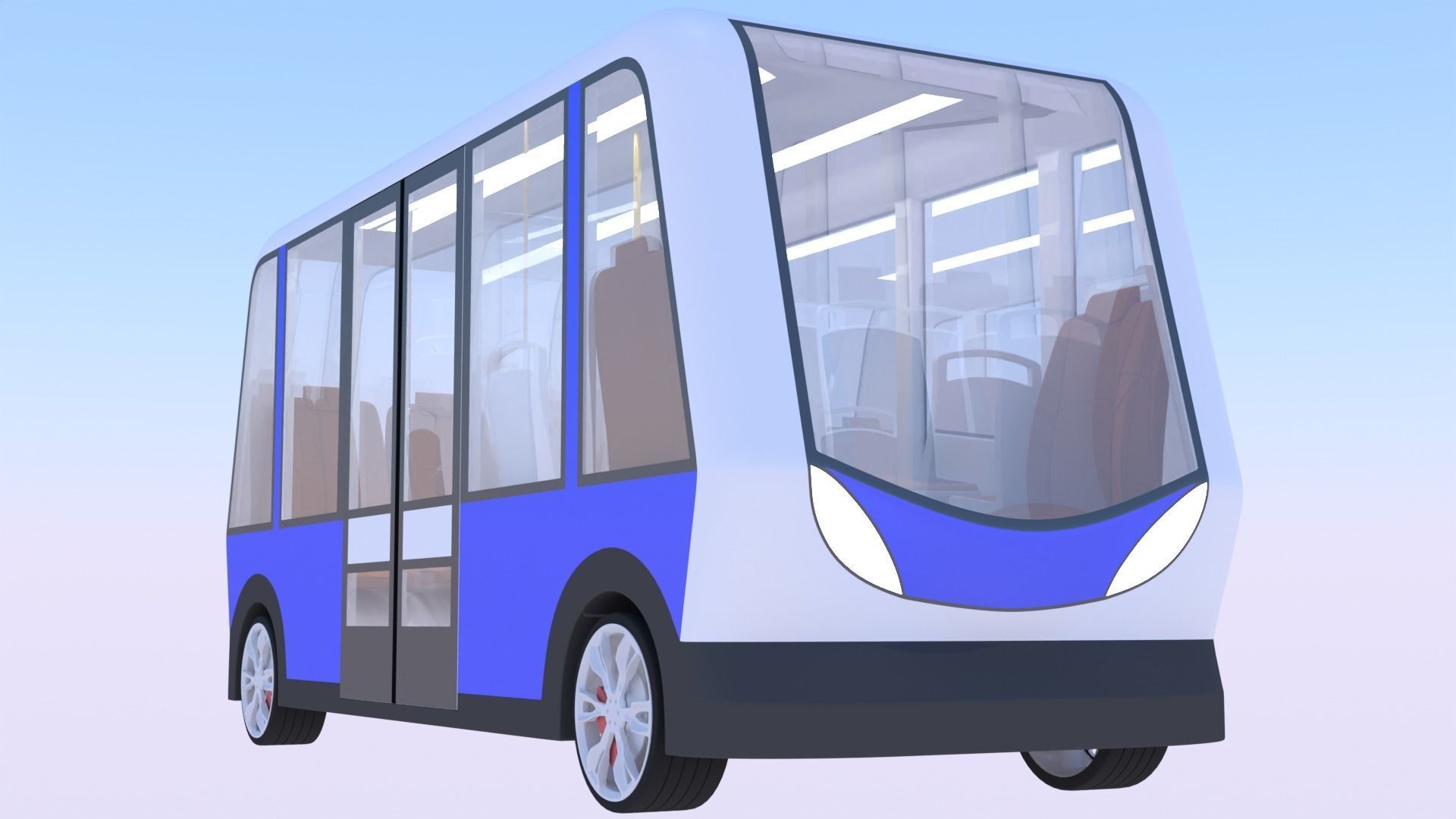 Shuttle minibus concept 2024 3D model | CGTrader