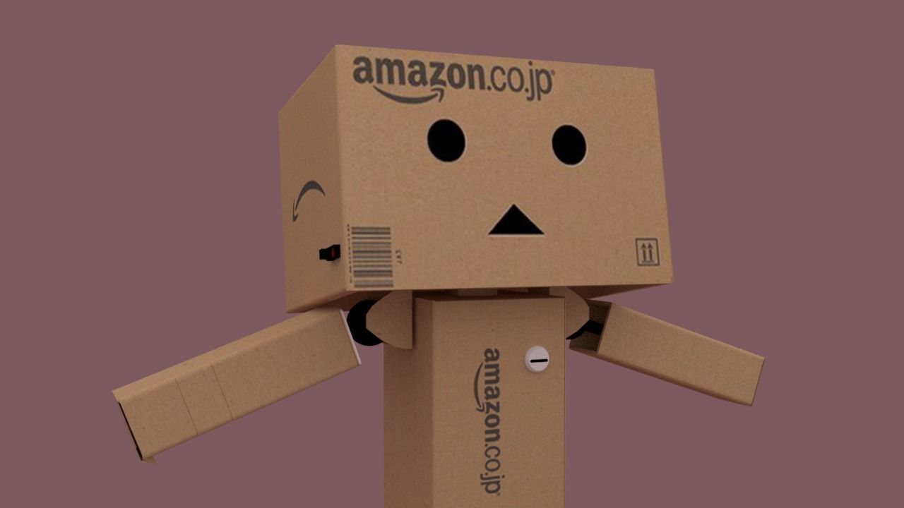 Danbo cardboard box with face free 3D model rigged | CGTrader