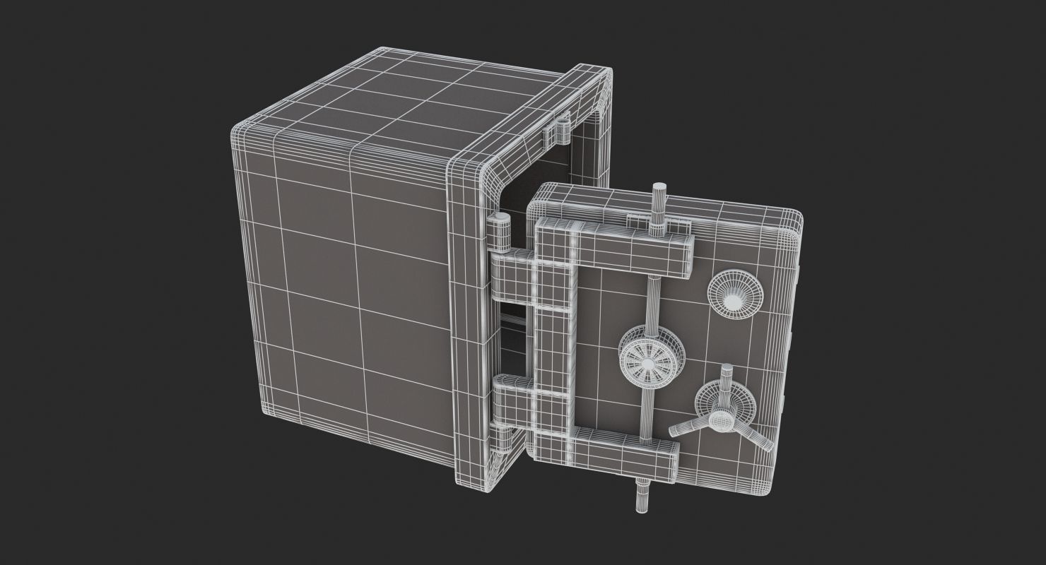 Bank Collection - Steel Bank Safe 3D model | CGTrader