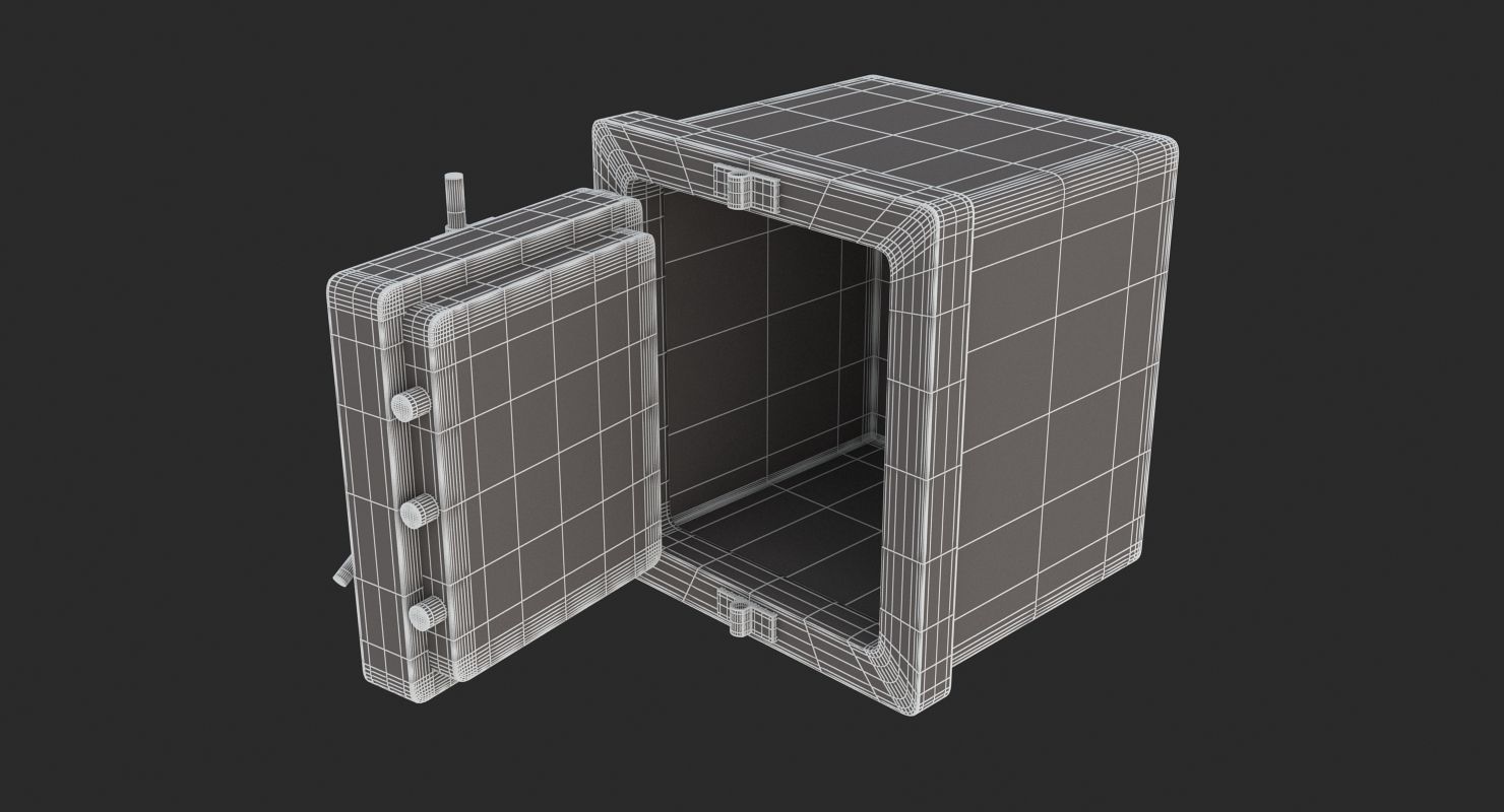 Bank Collection - Steel Bank Safe 3D model | CGTrader