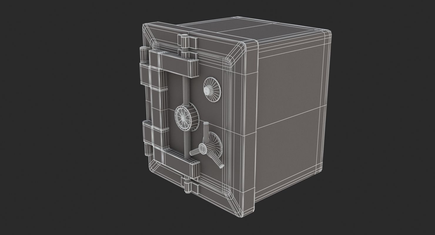 Bank Collection - Steel Bank Safe 3D model | CGTrader