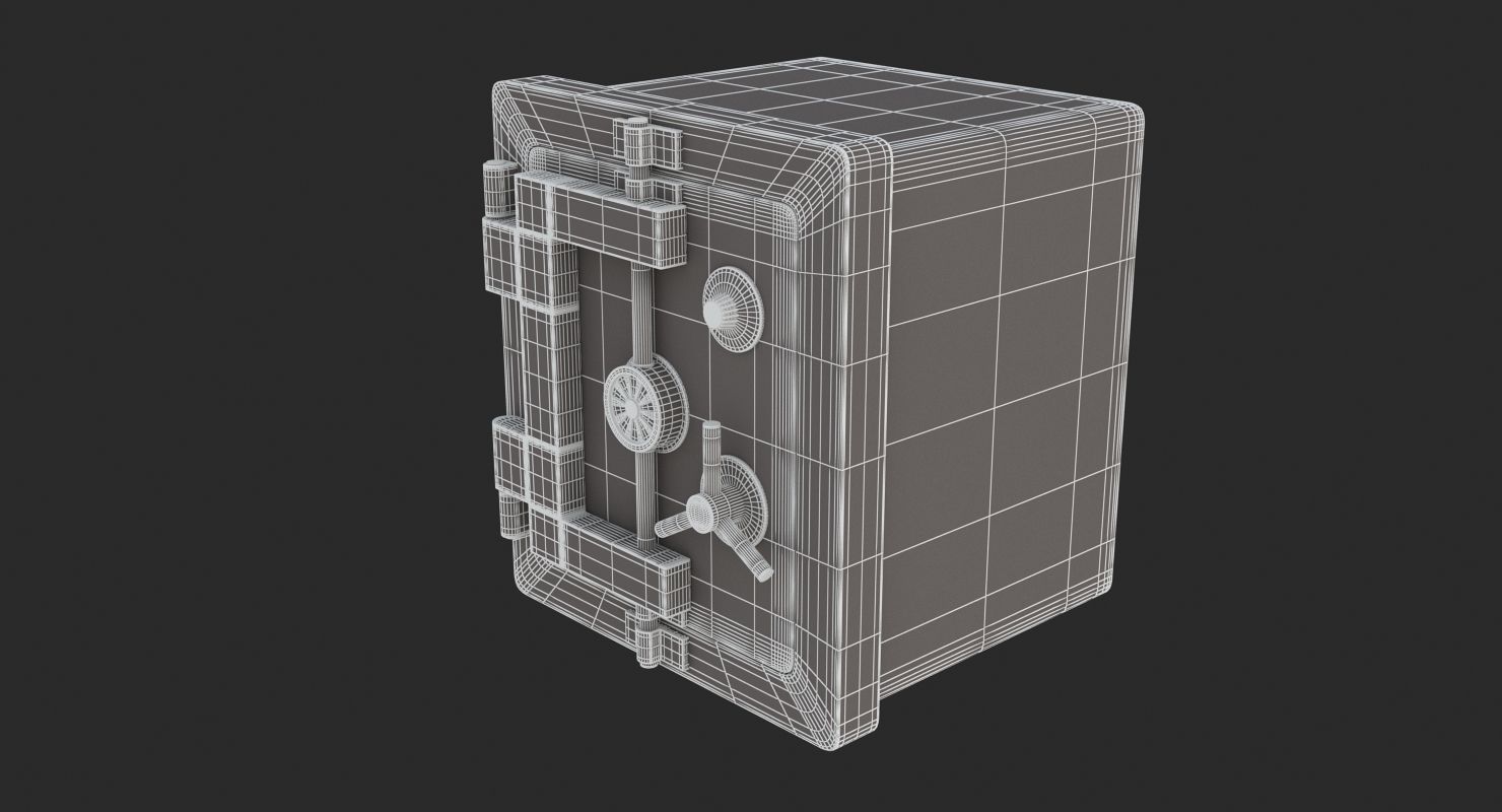 Bank Collection - Steel Bank Safe 3D model | CGTrader