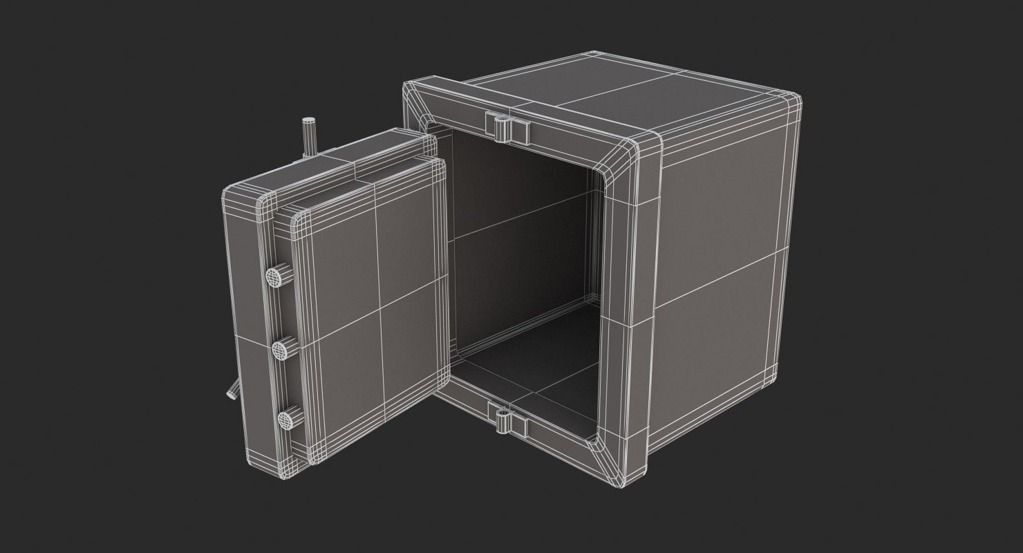 Bank Collection - Steel Bank Safe 3D model | CGTrader
