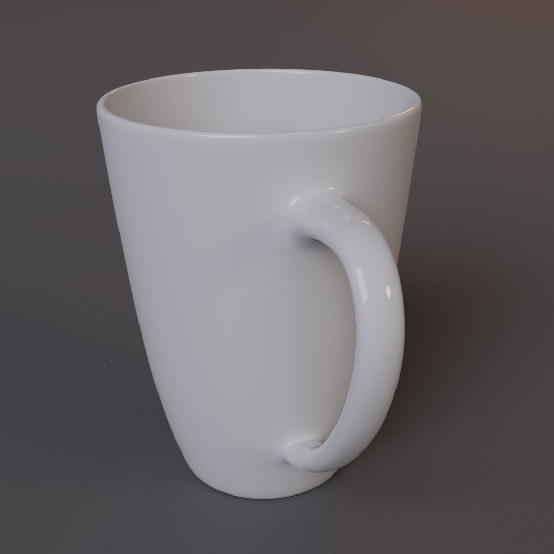 White Coffee Mug free 3D model | CGTrader