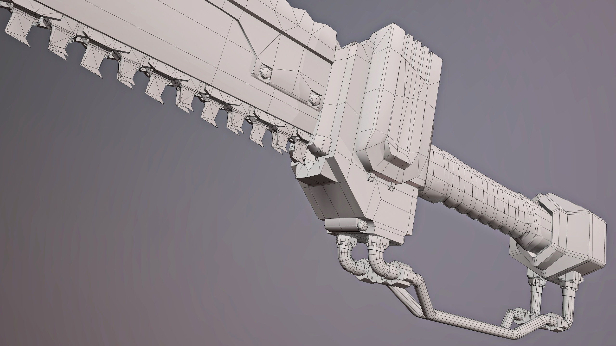 3D model Brutal Chainsword UE4 Unity VR / AR / low-poly animated | CGTrader