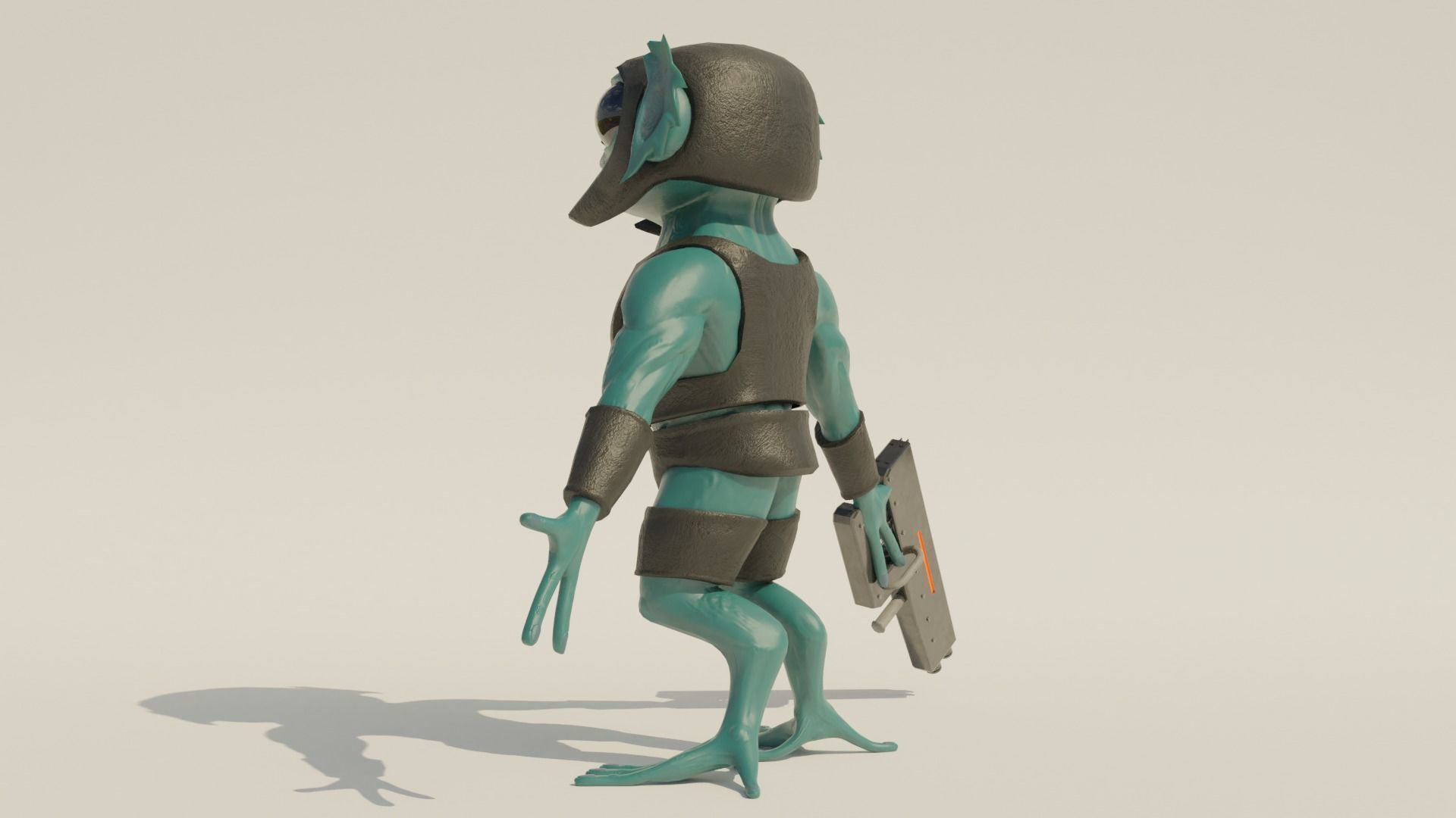 3D model Alien Mech Suit and Alien Soldier VR / AR / low-poly rigged ...