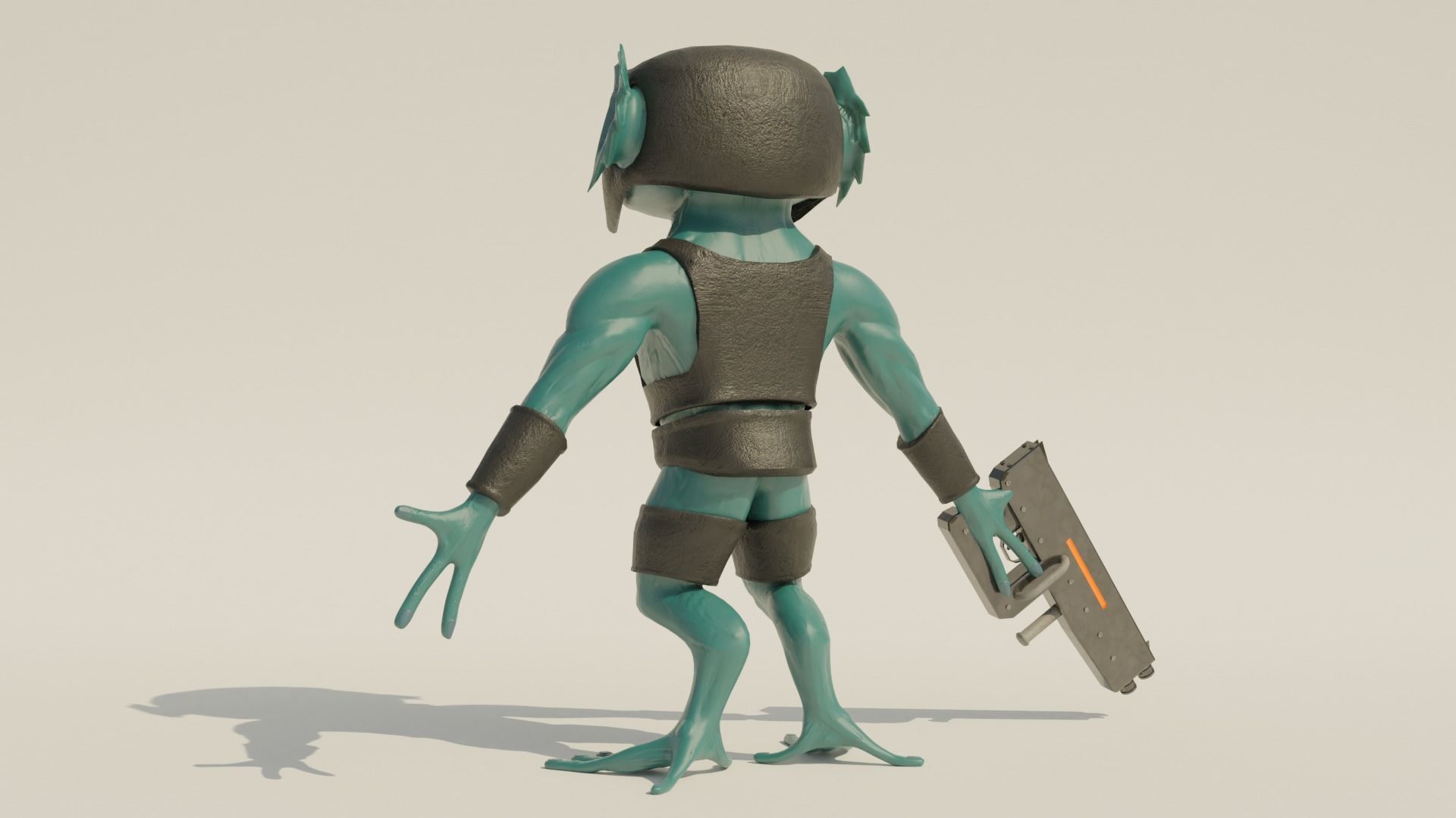 3D model Alien Mech Suit and Alien Soldier VR / AR / low-poly rigged ...