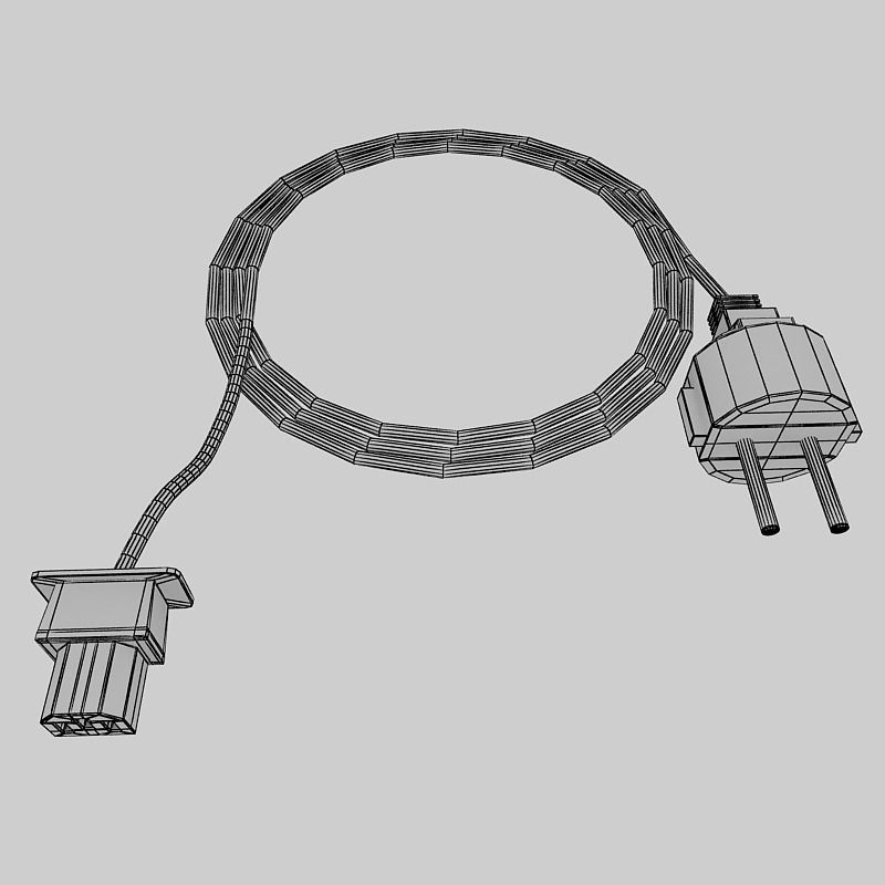 Computer cable 3D model | CGTrader