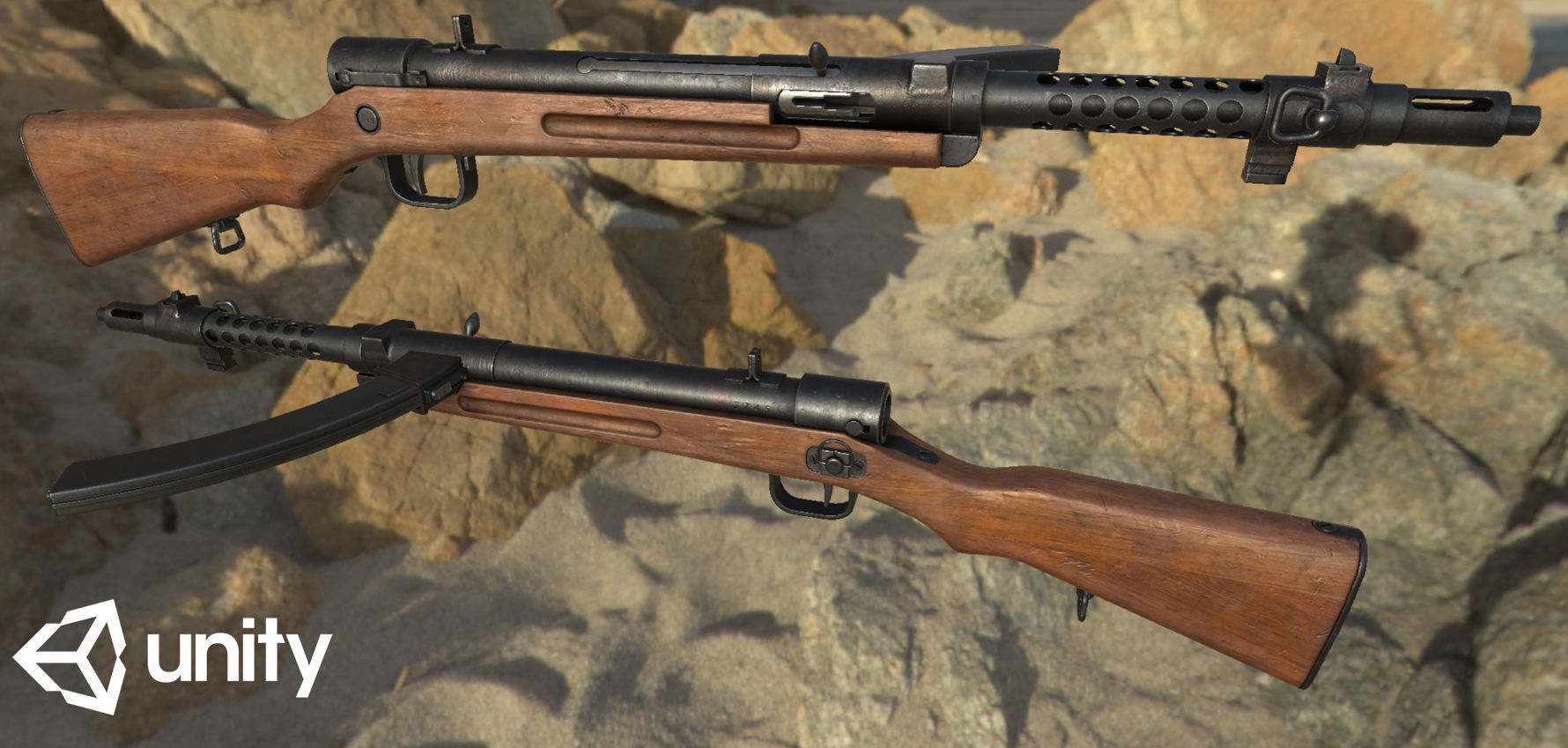 3D model Type 100 Submachine Gun VR / AR / low-poly | CGTrader