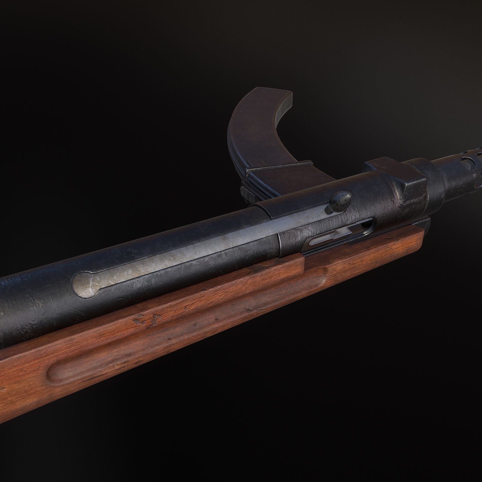 3D model Type 100 Submachine Gun VR / AR / low-poly | CGTrader