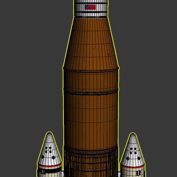 SLS Rocket Space Launch System 3D 3D model | CGTrader