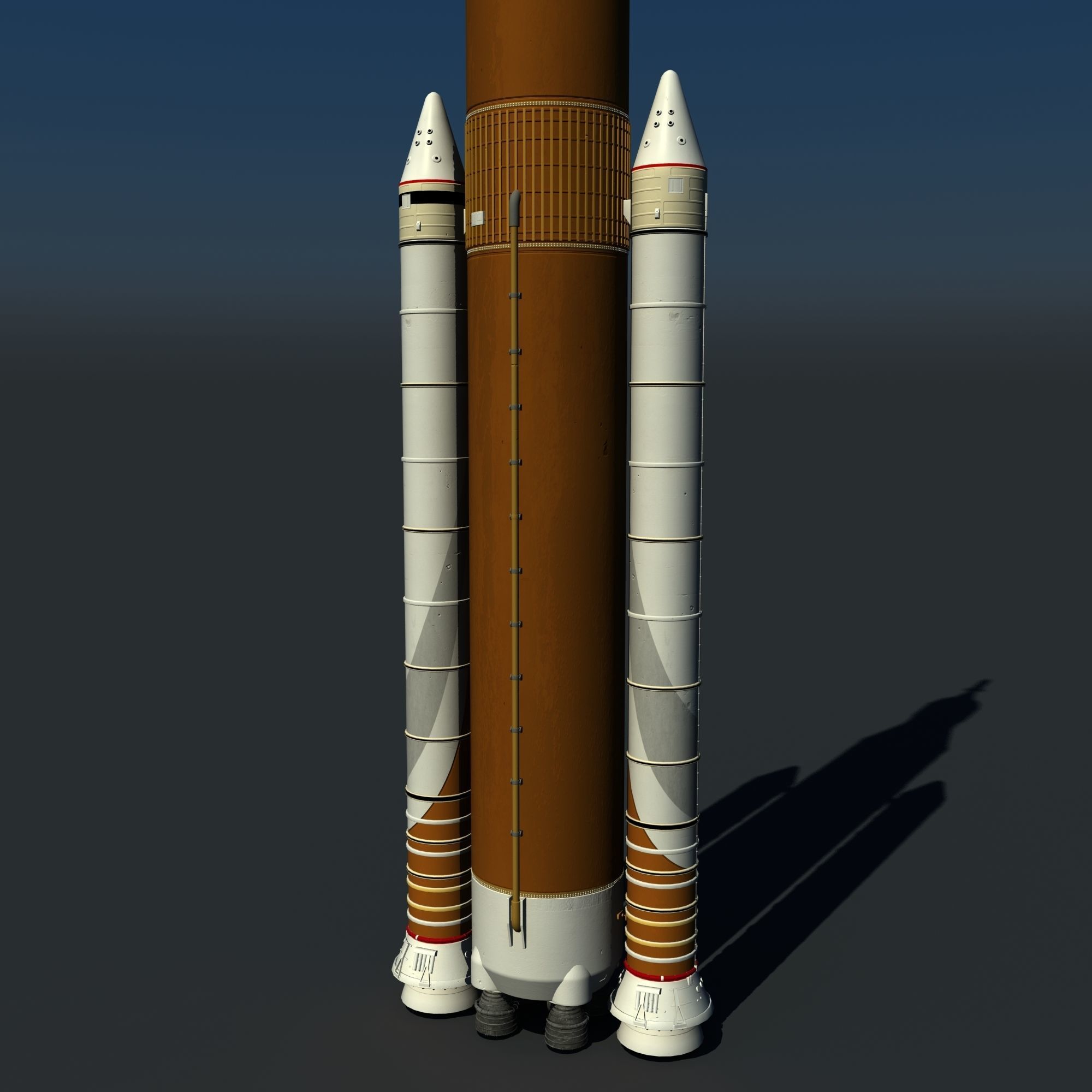 SLS Rocket Space Launch System 3D 3D model | CGTrader