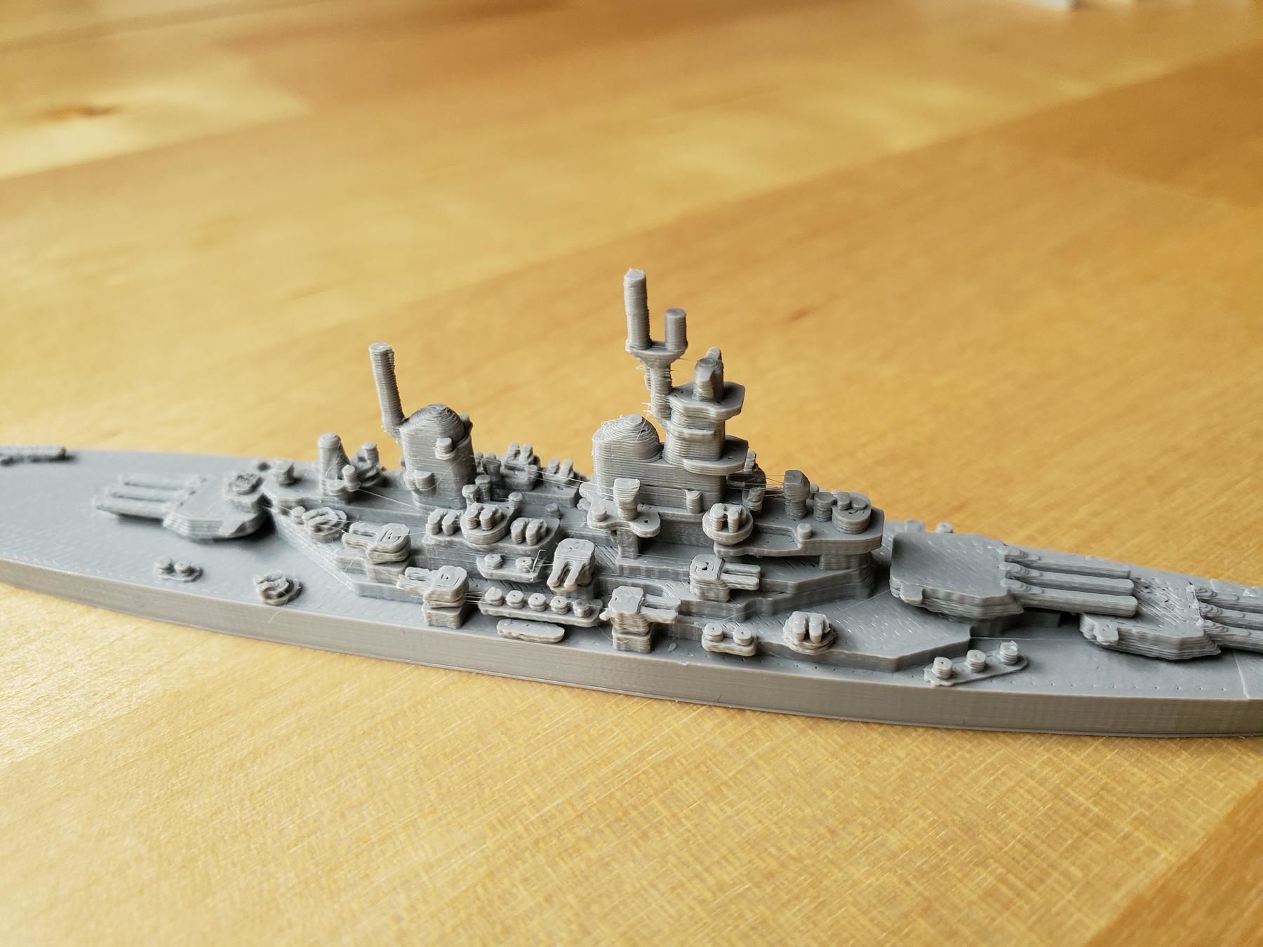 US Iowa Class Battleship 3D model 3D printable | CGTrader