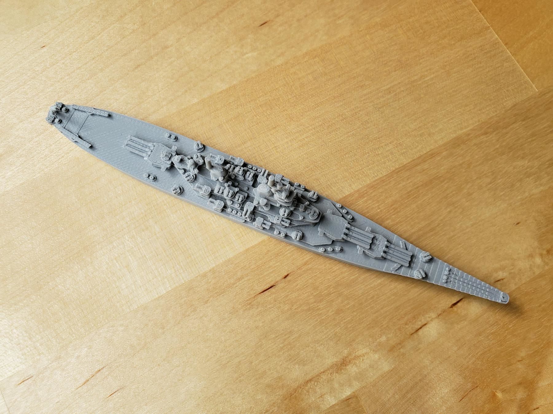 US Iowa Class Battleship 3D model 3D printable | CGTrader