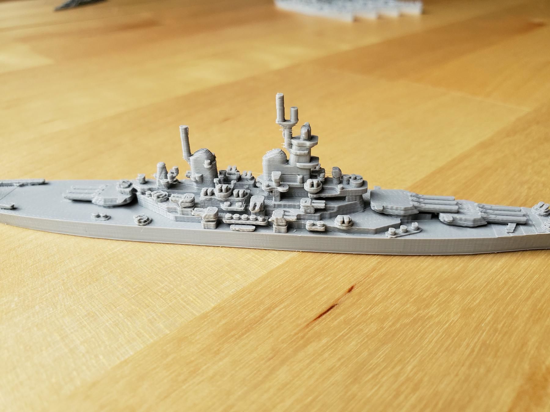 US Iowa Class Battleship 3D model 3D printable | CGTrader