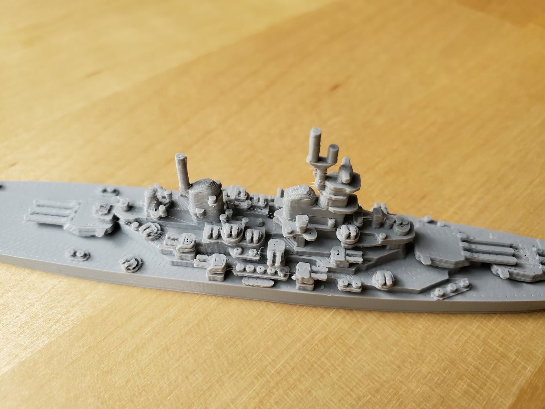 US Iowa Class Battleship 3D model 3D printable | CGTrader