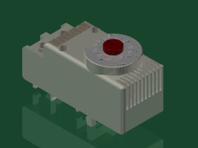 Thermostat electronic switch free 3D model | CGTrader