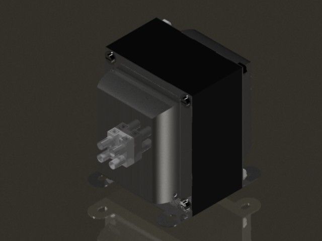 24vac stepdown transformer free 3D model | CGTrader