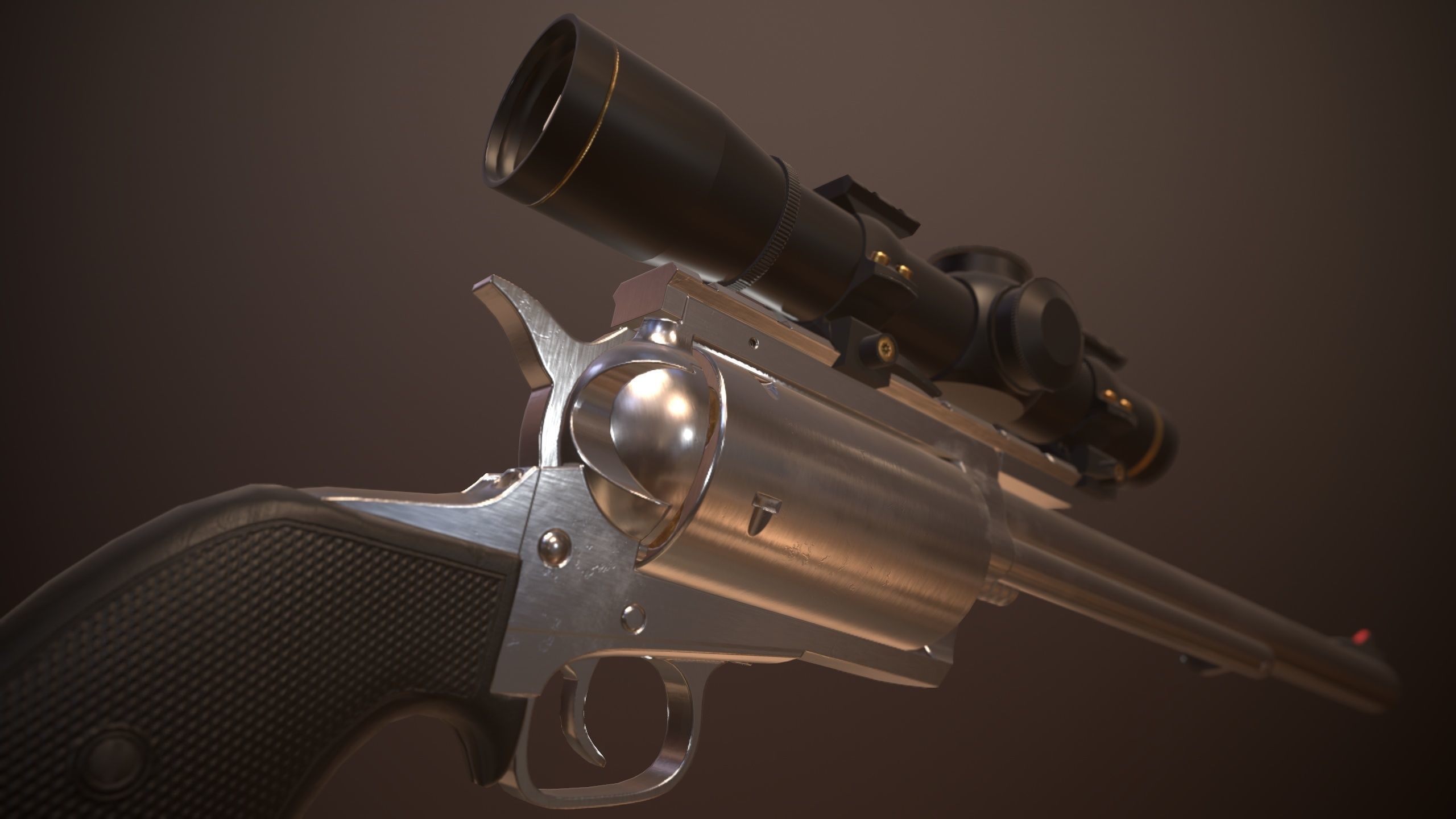 3D model 45-70 Govt Big Frame Revolver VR / AR / low-poly | CGTrader