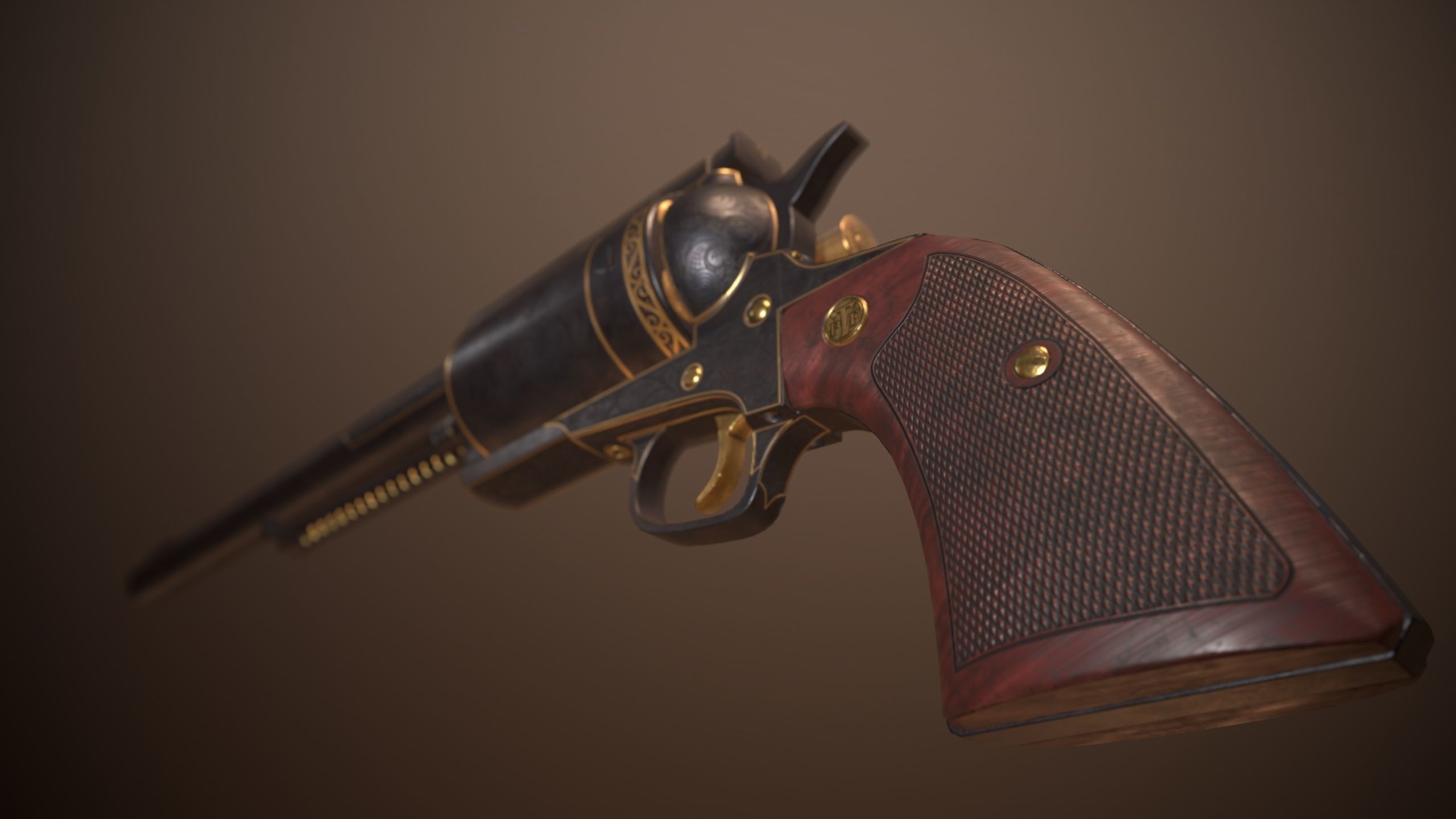 3D model 45-70 Govt Big Frame Revolver VR / AR / low-poly | CGTrader