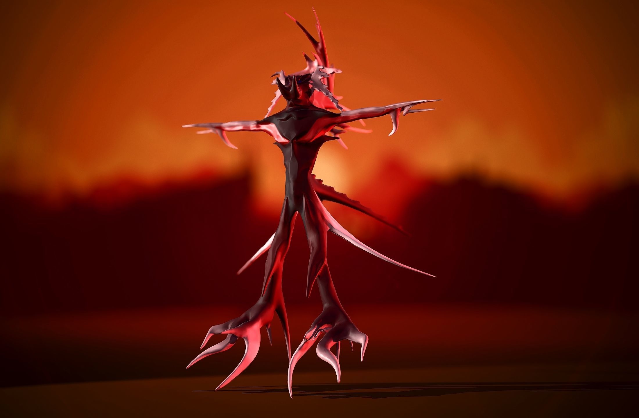 Spore Warrior Alien Character free VR / AR / low-poly 3D model | CGTrader