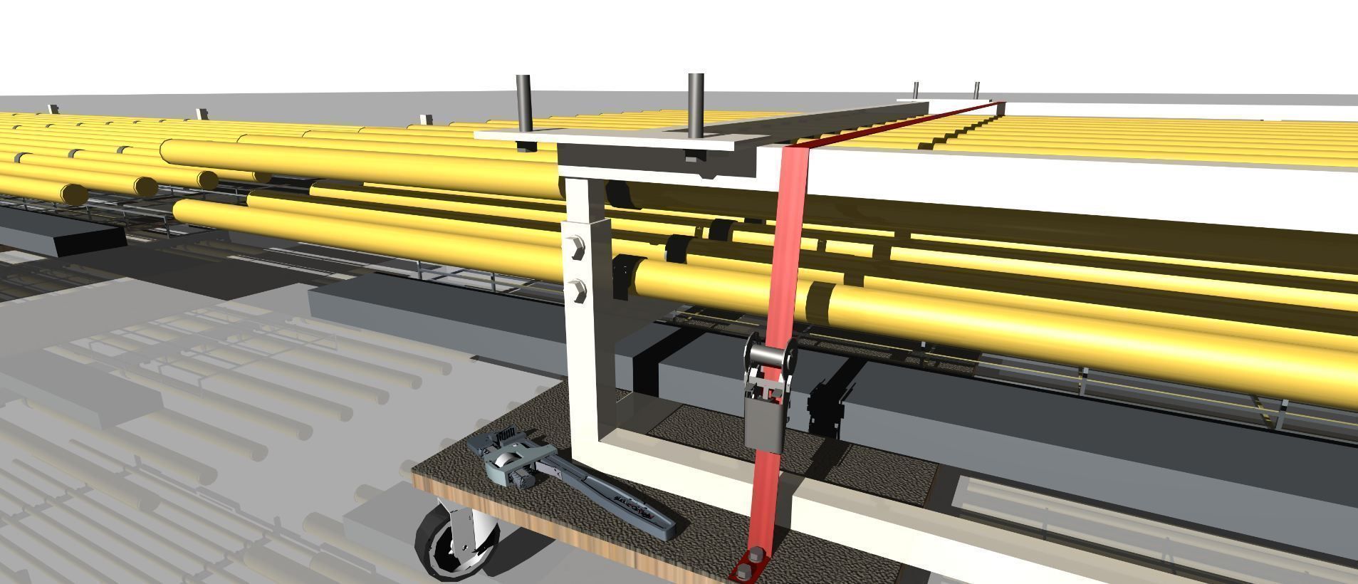 Trolley wheel free 3D model | CGTrader