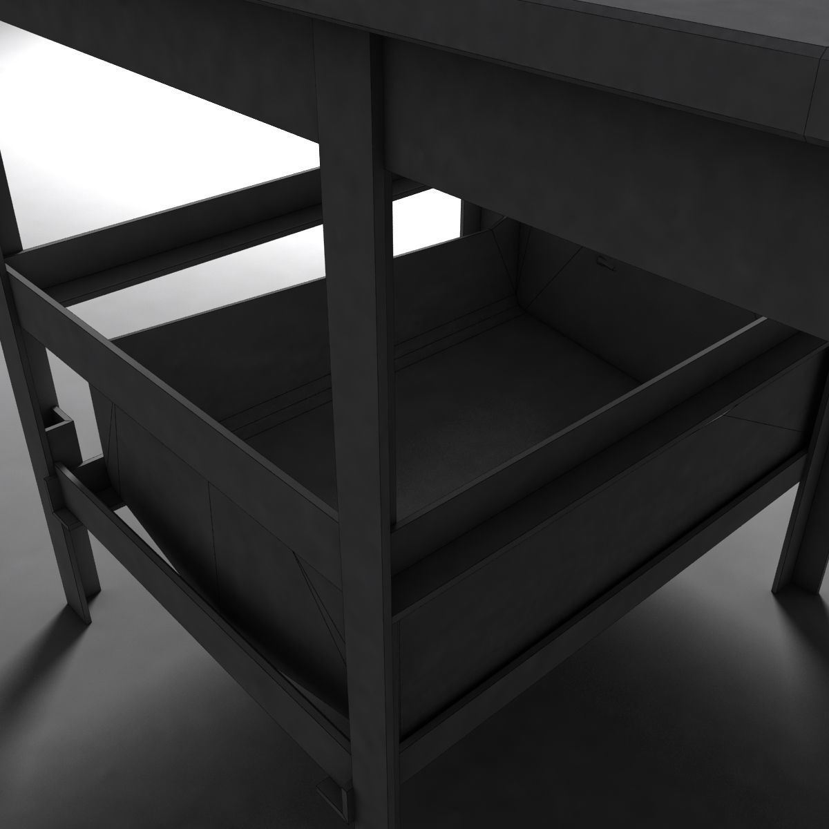 3D model Rusty workbench VR / AR / low-poly | CGTrader