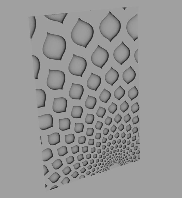 Sheikh Lotfollah pattern 3D model | CGTrader