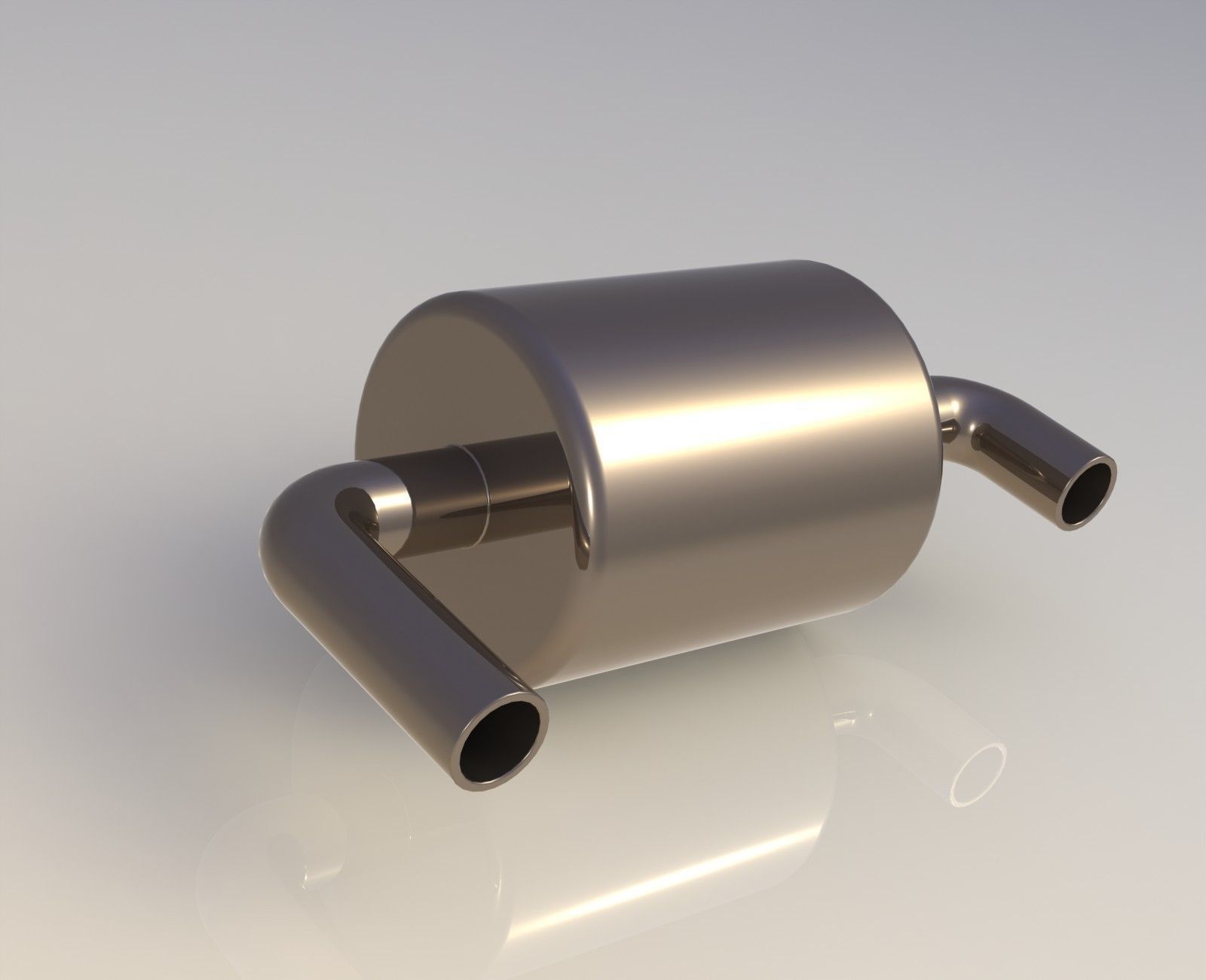 muffler pipe free 3D model | CGTrader
